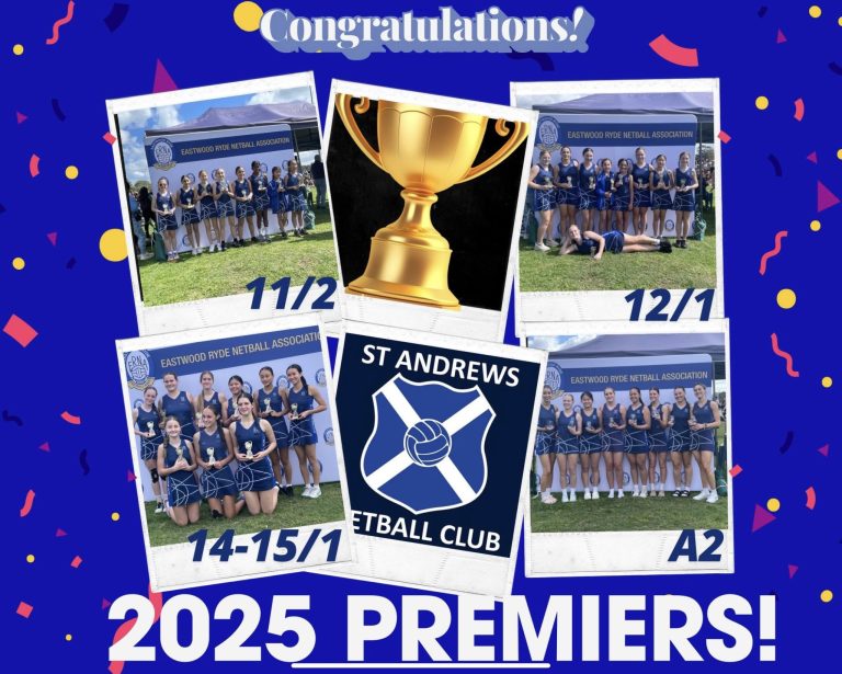 2025 Grand Final Winners | St Andrews Netball